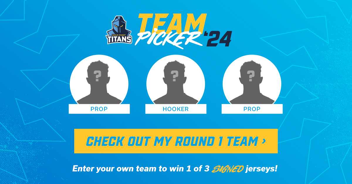 Pick your team and win! - Gold Coast Titans